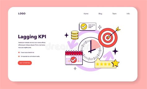 Lagging Key Performance Indicators Implementation Benefit For Company Stock Illustration