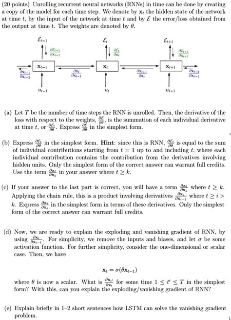 Solved Unrolling Recurrent Neural Networks Rnns In Time Can Be Done
