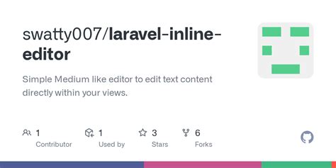 Github Swatty007laravel Inline Editor Simple Medium Like Editor To
