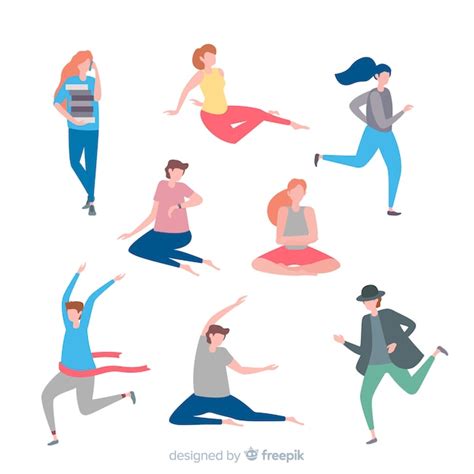 Gente Haciendo Cosas Vector Gratis