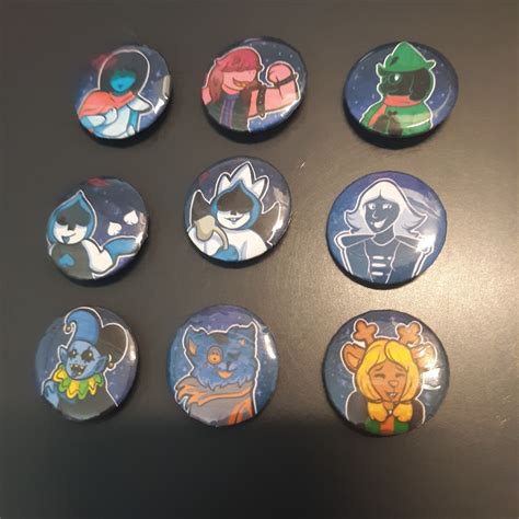 Deltarune Button Set 1 Inch 25 Mm Buttons Etsy