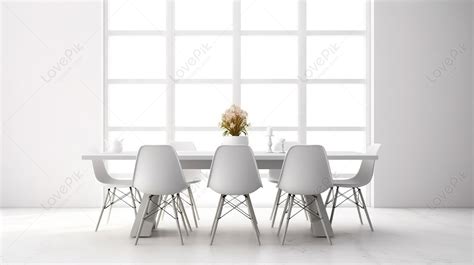 현대적인 미니멀한 객실 3d 렌더링을 갖춘 세련된 흰색 식사 세트 현대적 배경 식사 배경 고급 주방 배경 이미지 Hd 현대적 식사 고급 주방 배경 사진 무료