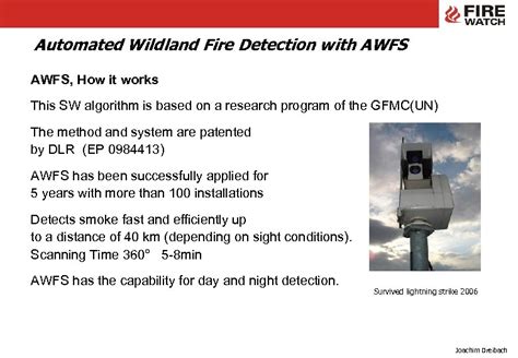 Automated Wildland Fire Detection With Awfs Wildland Fire