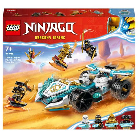 Lego® Ninjago® Zanes Dragon Power Spinjitzu Racing Car 71791 Building Toy Set 307 Pieces
