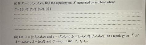 Solved Iv Define The First Countable And Prove That Every Chegg