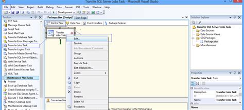 How To Transfer Sql Server Jobs Task From Source Server To Distention