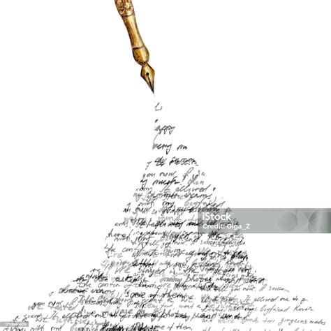 흰색 배경에 검은 추상 텍스트와 유출 잉크빈티지 스타일의 만년필 시 문학에 대한 스톡 벡터 아트 및 기타 이미지 시 문학 쓰기 문학 Istock