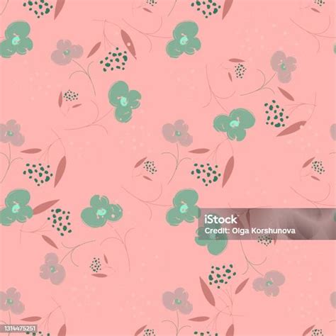 작은 꽃에 심플한 귀여운 패턴 초라한 세련된 밀레플뢰르 드레스 제조 배경 화면 인쇄 선물 랩 및 스크랩 북을위한 꽃 원활한 배경 0명에 대한 스톡 벡터 아트 및 기타 이미지