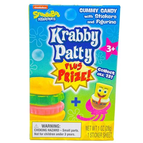 Spongebob Giant Krabby Patty Plus Prize 1oz Candy Funhouse Candy