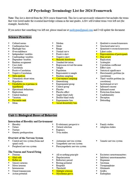 2024 Framework Terminology Pdf Classical Conditioning Nervous System