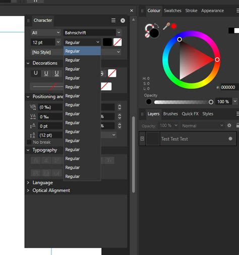 Font Options Broken V2 Bugs Found On Windows Affinity Forum