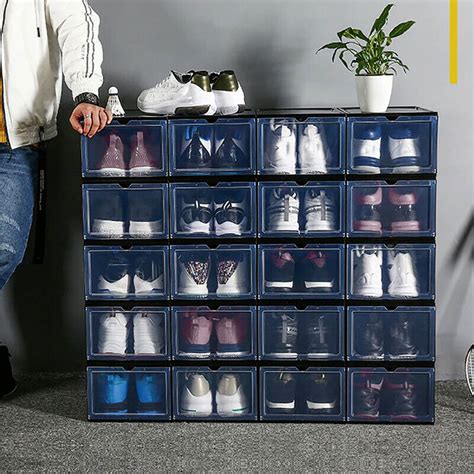 Stackable Plastic Shoe Boxes