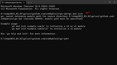Go Gorm Go Mod Init Example M To Initialize A V0 Or V1 Module