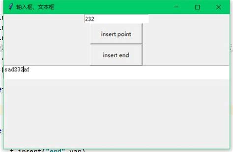 Tkinter基础 输入框、文本框