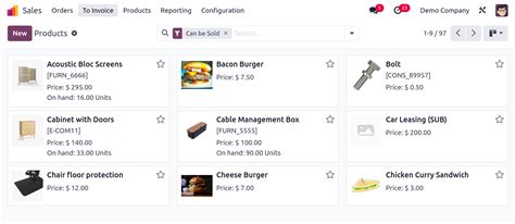 Products In Odoo Sales Odoo V Enterprise Edition Book