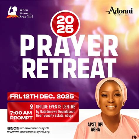2025 Prayer Retreat When Women Pray International