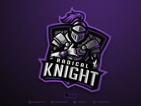 Purple Knights Football Logo