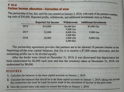 P 16 6partner Income Allocation Correction Of P 16 6partner Income Allocation Correction Of