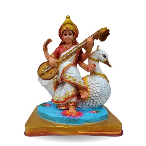 Buy Elegant Saraswathi Statue Made In Polymarble Arte House