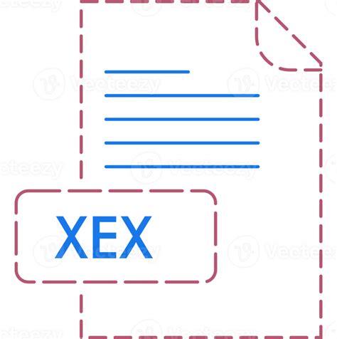 Creative Xex File Format Icon Rounded Outline Graphic 57326149 Png