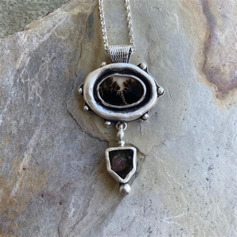 Dendrite Agate And Tourmaline Coldfeetstudio