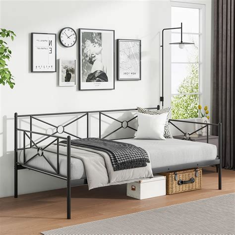 Idealhouse Twin Size Daybed Frame Metal Sofa Bed Frame