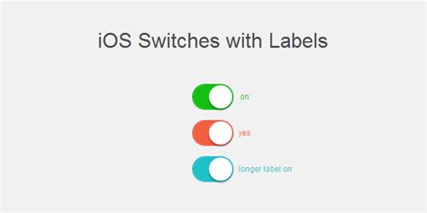 Переключатель в стиле Ios на Css