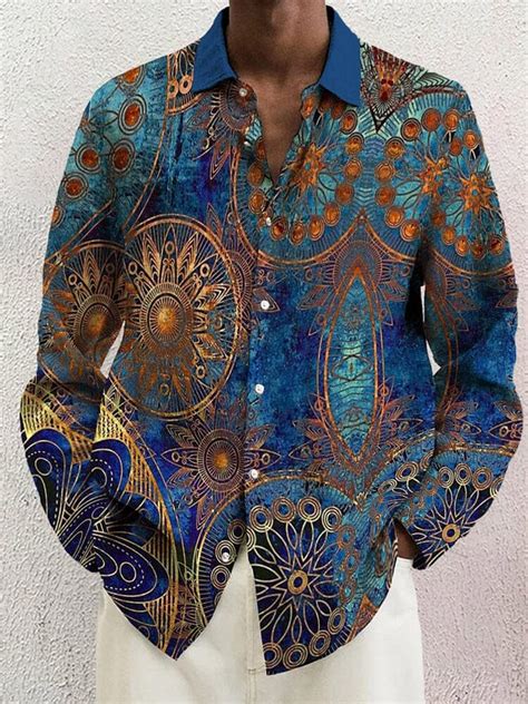 Soft Floral Cotton Linen Shirt Breathable And Ideal For Daily Wear