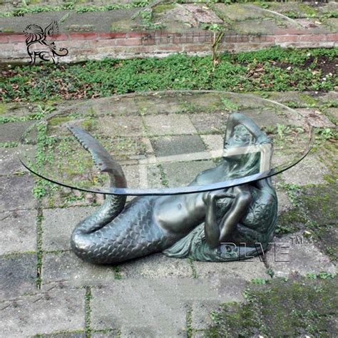 Factory Home Decor Art Life Size Mermaid Statue Sexy Naked Woman Bronze