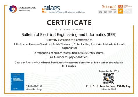 Dr G Sucharitha Reddy On Linkedin One More Scie Journal Added