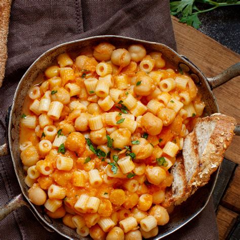 Ditalini With Chickpeas And Rosemary Garlic Extra Virgin Olive Oil