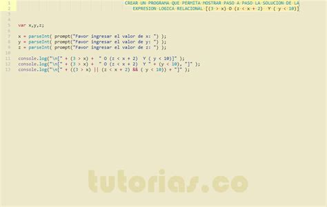 Operadores Javascript Operacion Logica Relacional Paso A Paso Tutorias Co