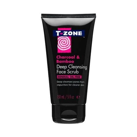 T Zone Charcoal And Bamboo Deep Cleansing Face Scrub 150ml Face Scrub