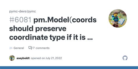 Pmmodelcoordscoords Should Preserve Coordinate Type If It Is A
