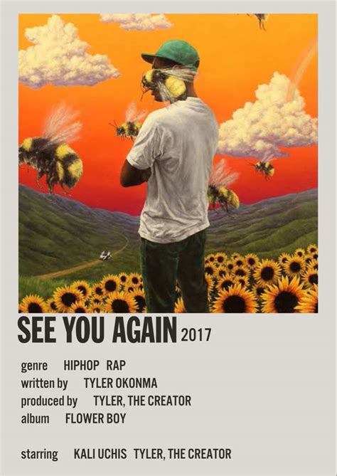 See You Again Kali Uchis Tyler The Creator Room Poster Flower Boy