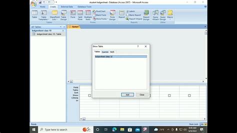 Ms Access Create Update Query In Hindi Youtube