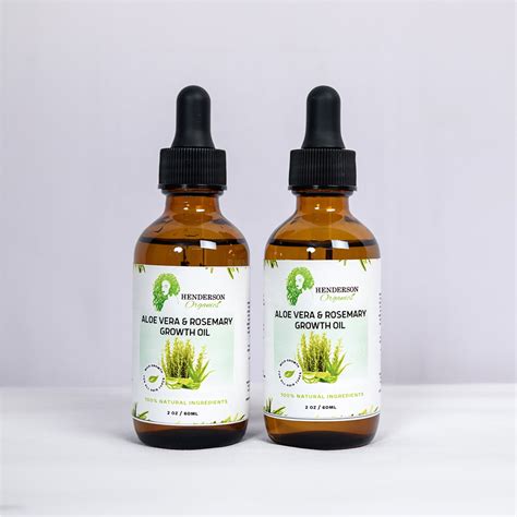 Aloe Vera And Rosemary Hair Growth Oil Henderson Organics