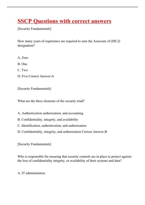 Sscp Questions With Correct Answers Sscp Systems Security Certified Practitioner Stuvia Us Sscp Questions With Correct Answers Sscp Systems Security Certified Practitioner Stuvia Us