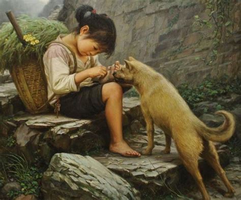 李自健油画作品欣赏，满满都是爱