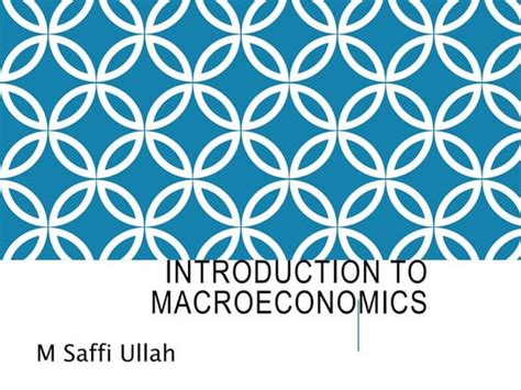 Introduction To Macroeconomics Ppt
