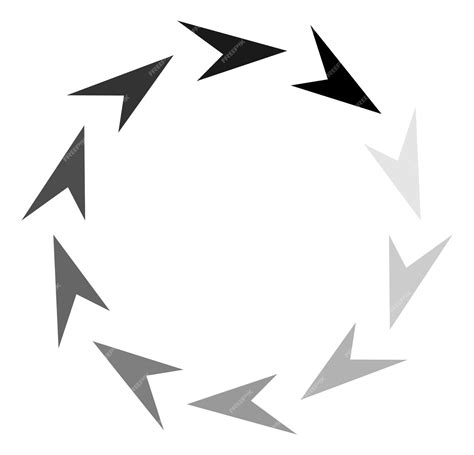 Premium Vector Circular Arrow Pattern Loader Cursor Progress Indicator