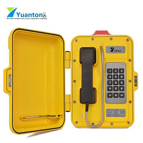 Standard Keypad IP VOIP Industrial Waterproof Sip Phone Outdoor