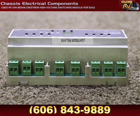 Rv Chassis Parts Used Rv Din 8sw8 Crestron High Voltage Switching Module For Sale Chassis