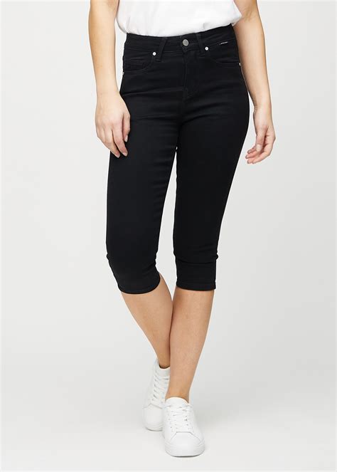 Ravens™ Skinny Capris Black Women Perfect Jeans