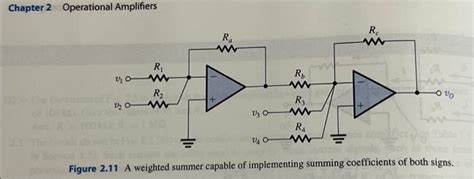 Solved D 243 Use Two Ideal Op Amps And Resistors To