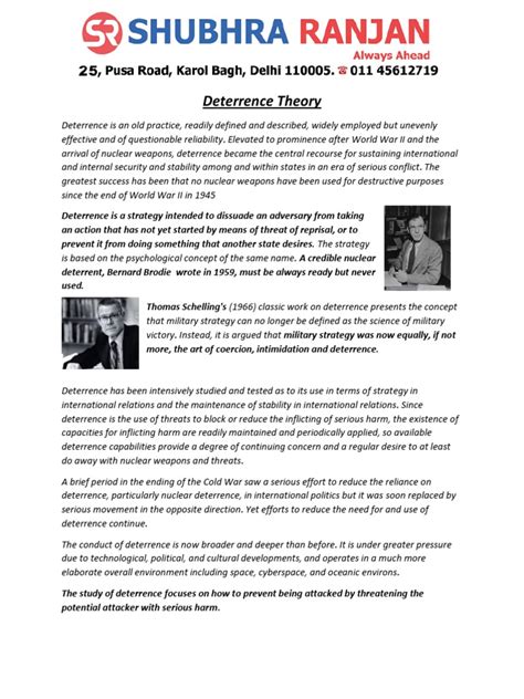 Deterrence Theory Pdf Deterrence Theory Crime And Violence