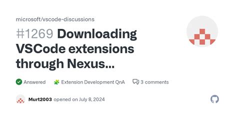 Downloading Vscode Extensions Through Nexus Repository · Microsoft Vscode Discussions