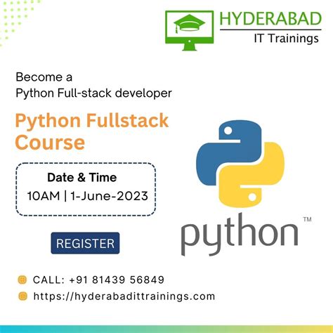 Hyderabad It Trainings 𝐏𝐲𝐭𝐡𝐨𝐧 𝐅𝐮𝐥𝐥𝐬𝐭𝐚𝐜𝐤 𝐃𝐞𝐯𝐞𝐥𝐨𝐩𝐞𝐫 𝐂𝐨𝐮𝐫𝐬𝐞 𝐍𝐞𝐰 𝐁𝐚𝐭𝐜𝐡 ⏱ 𝐓𝐢𝐦𝐢𝐧𝐠𝐬 10am Ist 1