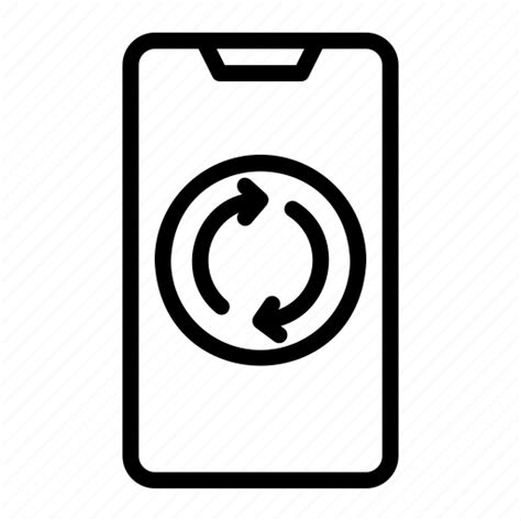 Synchronization Circular Arrows Sync Synchronize Mobile Phone Icon Download On Iconfinder