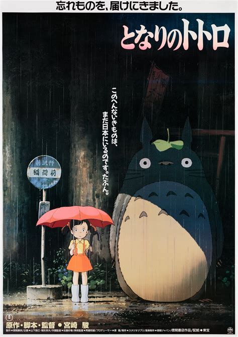 My Neighbor Totoro Original 1988 Japanese B2 Movie Poster Posteritati